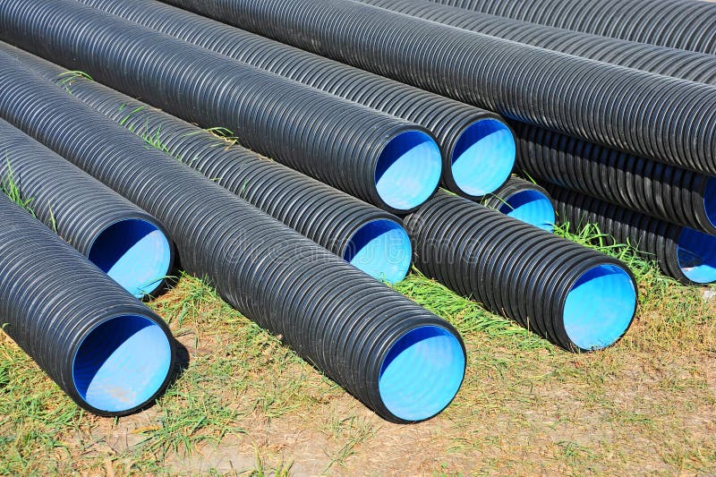 Stacked PVC pipe stock photo. Image of hardware, development - 67441180