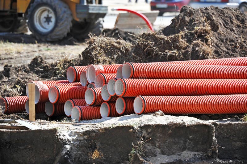 Stacked PVC pipe stock image. Image of pipework, hardware - 82210171