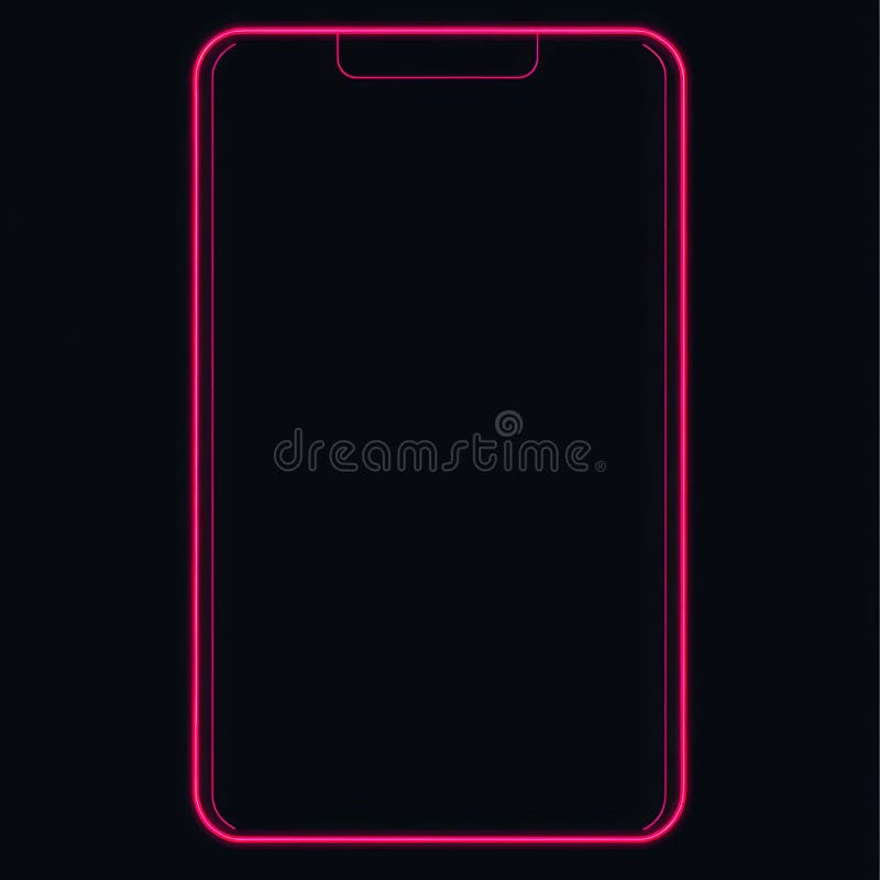 A Stacked Rectangle Frame with Neon Lighting and a Triangular Light ...