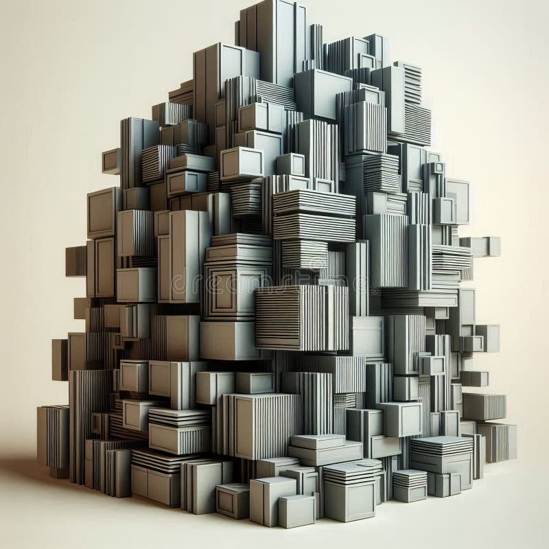 Stacked Rectangles Rectangles of Different Sizes and Proportions Stock ...