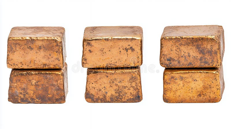 Stacked Rectangular Blocks on White Background Stock Illustration ...