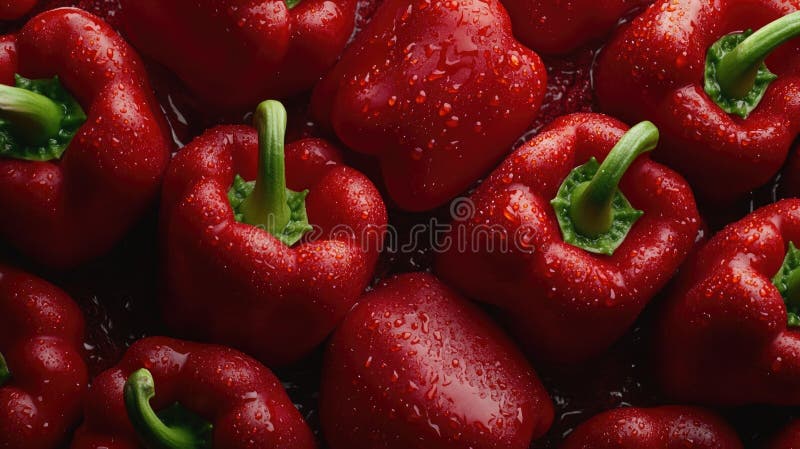 Stacked red peppers stock photo. Image of compact, grocery - 378721228