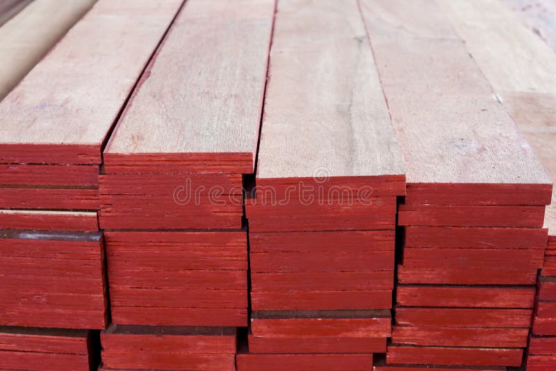 Stacked Red Plywood, Background Texture of Red Plywood Stock Photo ...