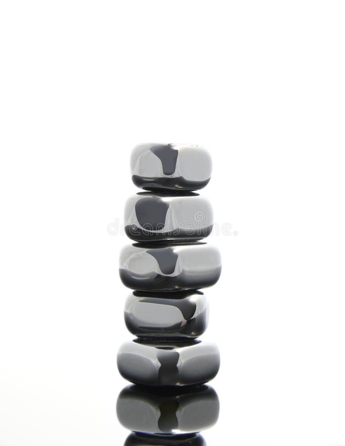 Stacked reflective stones stock image. Image of serenity - 25808611