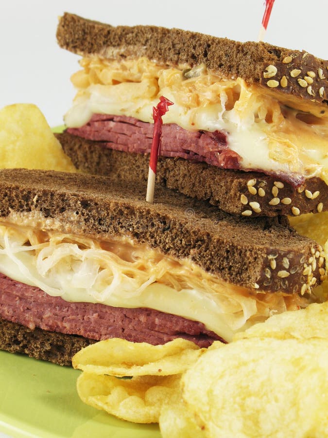 Stacked Reubens stock image. Image of island, lunch, jewish - 4940325
