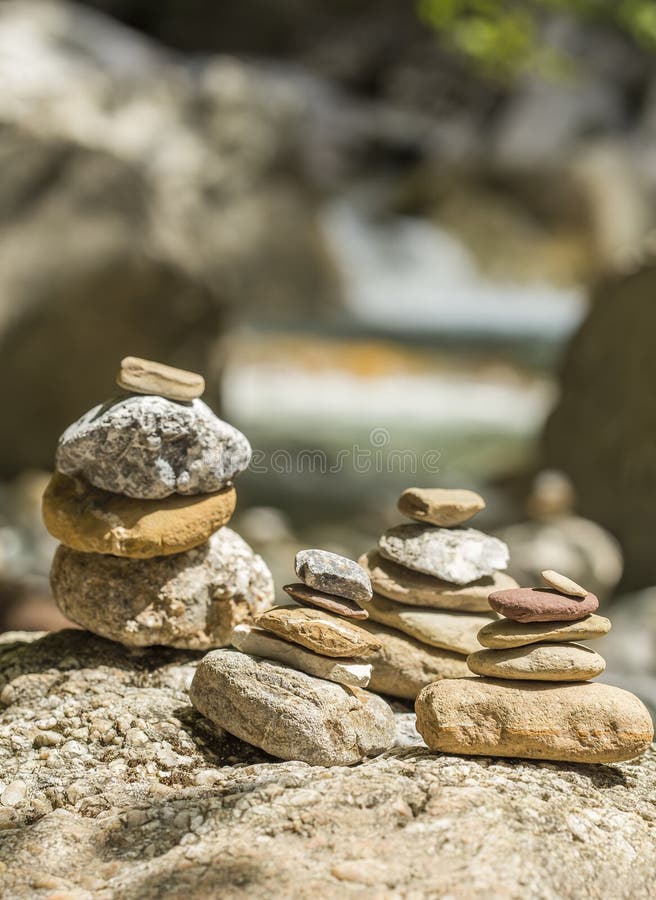 Stacked rock tower stock image. Image of mountain, background - 61616715