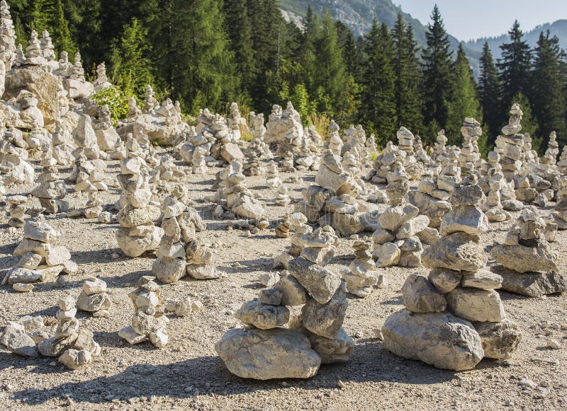 Stacked rock tower stock photo. Image of organization - 61939326