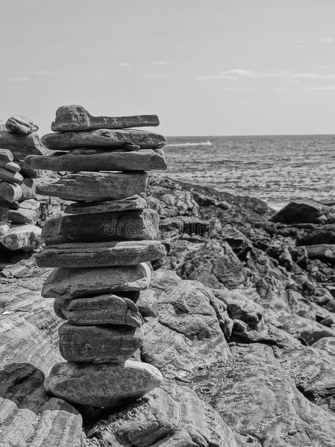 Stacked rocks stock photo. Image of point, landscape - 62850106