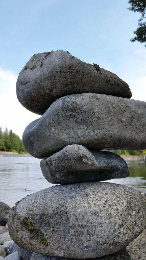 Stacked rock art stock photo. Image of landscape, boulders - 57801844