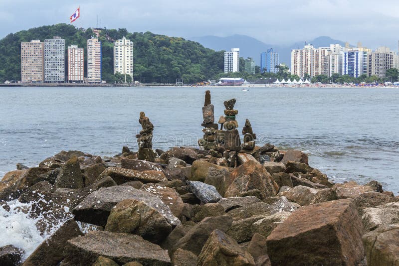 Stacked Rocks at Korean Temple Editorial Photo - Image of south ...