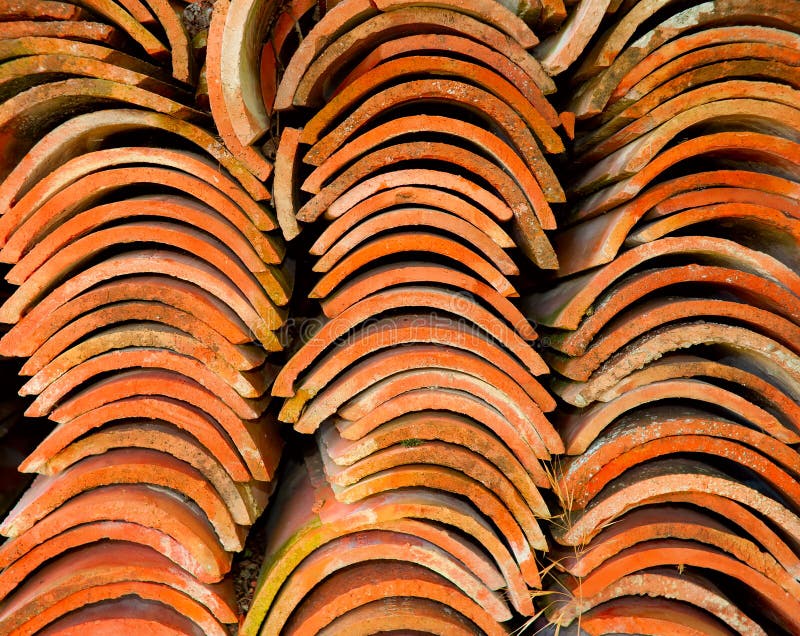 Stacked Roof Tiles stock image. Image of stacked, roof - 23418355