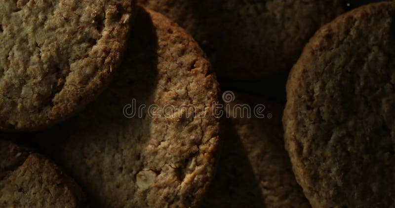 Stacked Rustic Cookies in Soft Lighting Stock Video - Video of shadows ...