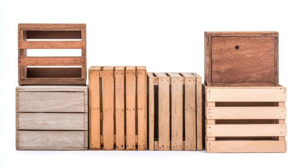 Stacked Rustic Wooden Crates, a Timeless Storage and Shipping Solution ...