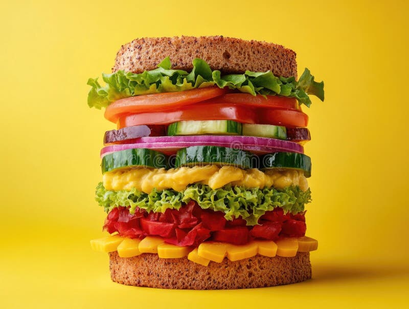 Stacked sandwiches stock photo. Image of picnic, party - 380136534