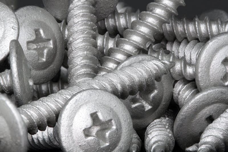 Stacked of screws stock image. Image of business, horizontal - 55241353