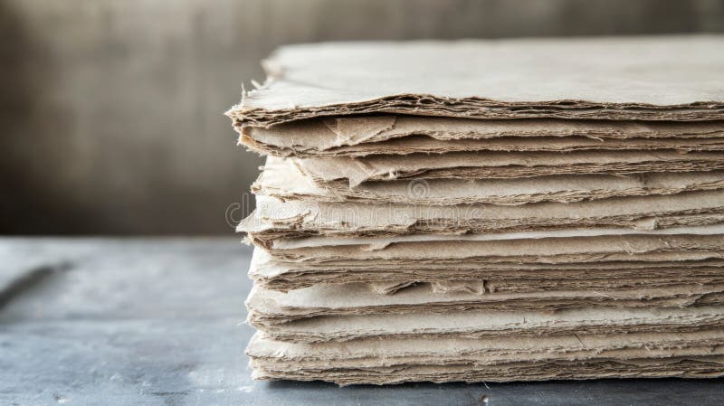 Stacked Sheets Handmade Recycled Paper Stock Photos - Free & Royalty ...