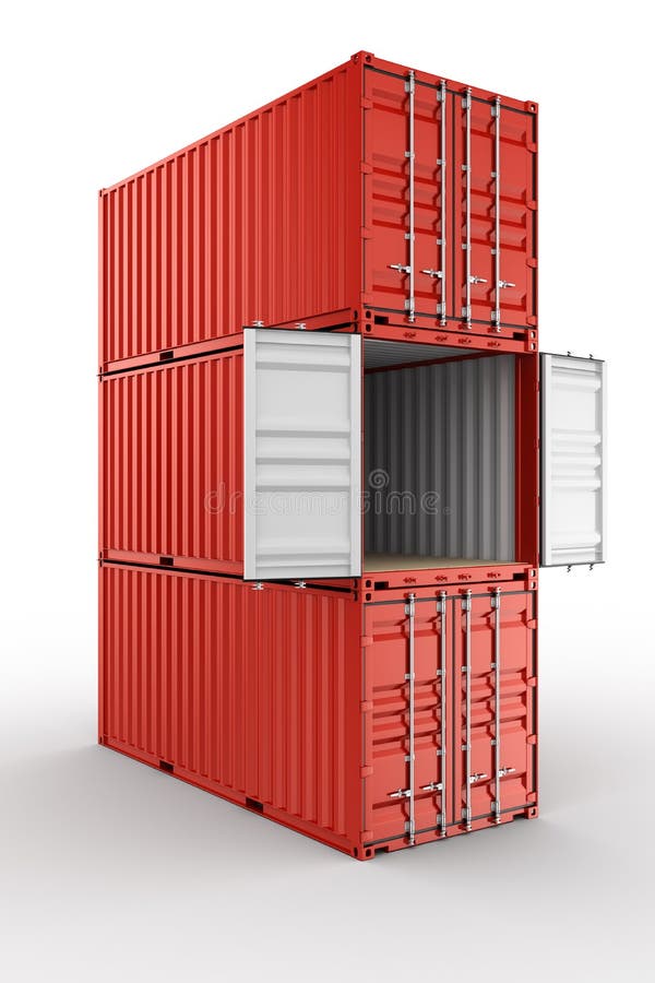 Shipping container stock illustration. Illustration of closed - 21512337