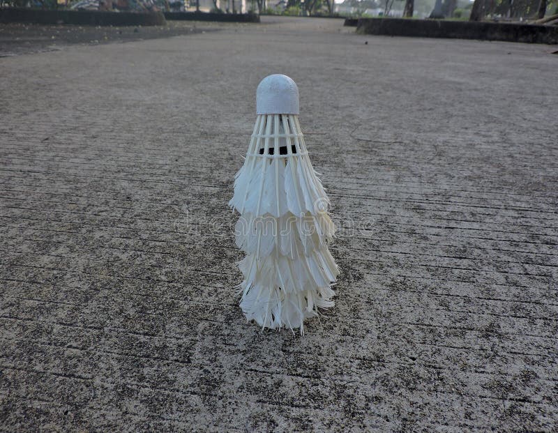 Stacked Shuttlecocks on Outdoor Concrete Court Stock Photo - Image of ...
