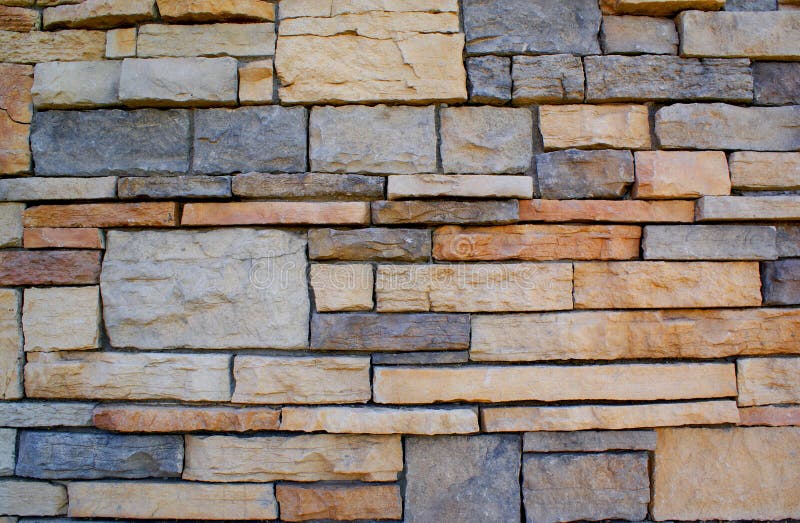 Stacked Slate Bricks Wall Texture Stock Image - Image of stone, rough ...