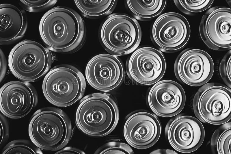 Stacked Soda Cans in Neat Rows Stock Illustration - Illustration of ...