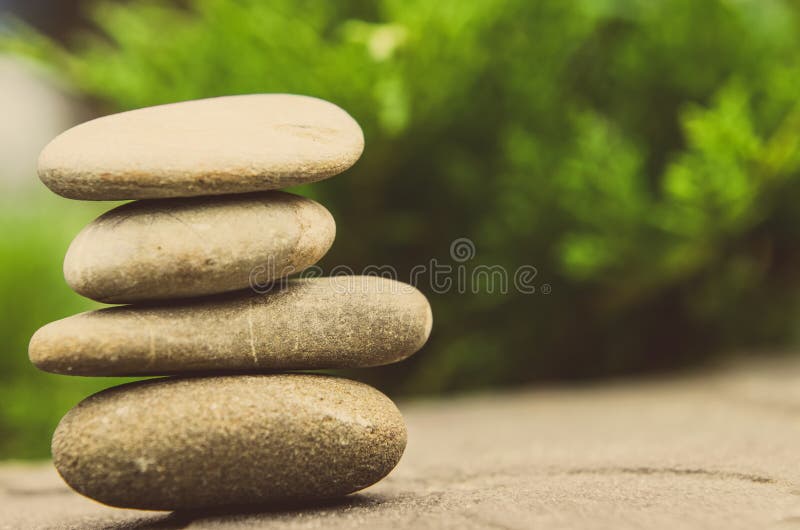 Stacked spa stones stock photo. Image of peace, flat - 63300922