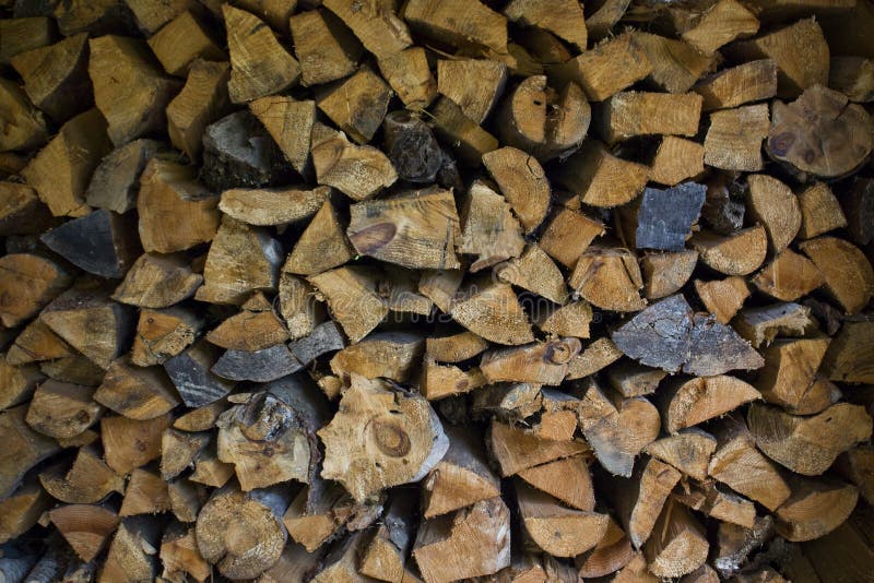 Stacked Split Firewood Background Stock Photo - Image of pine, brown ...