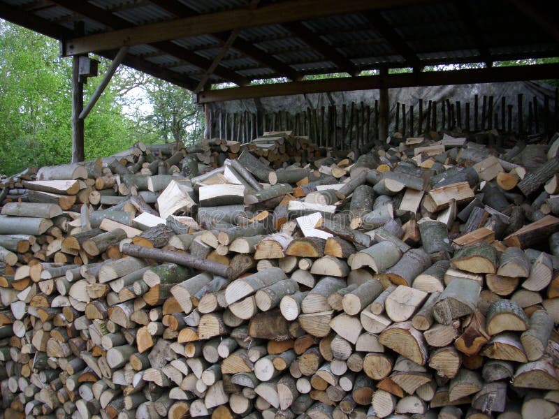 Firewood log stack stock image. Image of interlocked - 59259493