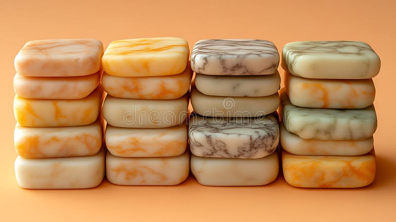Stacked Square Cheese Blocks Displaying Variety Stock Image - Image of ...
