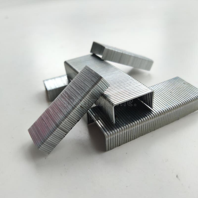 Stacked Staple Nails in the Close-up Photo are Enormous Stock Image ...