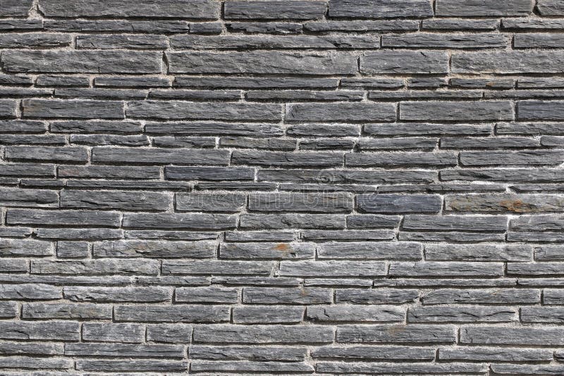 Stacked Stone Brick Wall. Stone Cladding Wall Made of Natural Grey ...