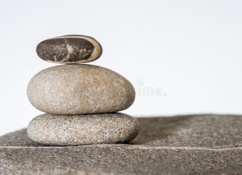 Stacked Stone Pebble Arrangement Stock Image - Image of together ...