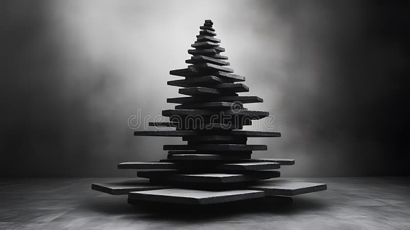 Stacked Stone Tree Studio Backdrop, Smoky Background, Product Display ...