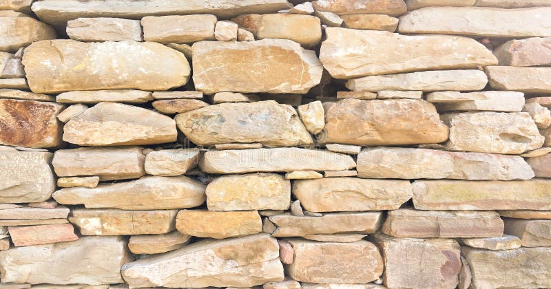 Stacked Stone Wall Background Horizontal. White Stone Tile Texture ...