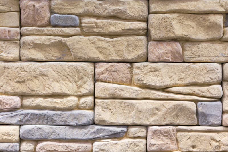 Stacked Stone Wall, Natural Stone Cladding. Stone Wall for Background ...