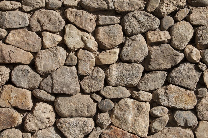 Stacked Stone Wall with Shade Background Texture. Stock Photo - Image ...