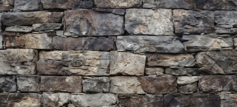 Stacked Stone Wall Texture and Pattern Stock Photo - Image of rock ...