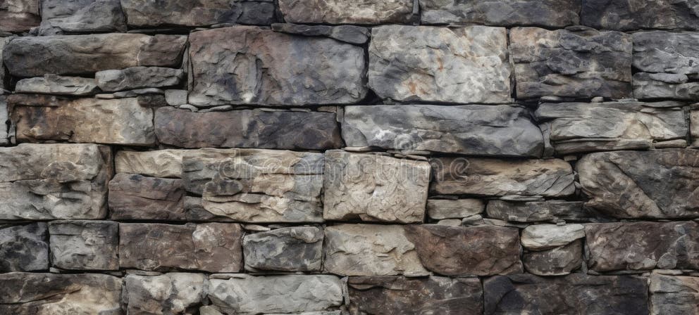 Stacked Stone Wall Texture and Pattern Stock Photo - Image of rock ...