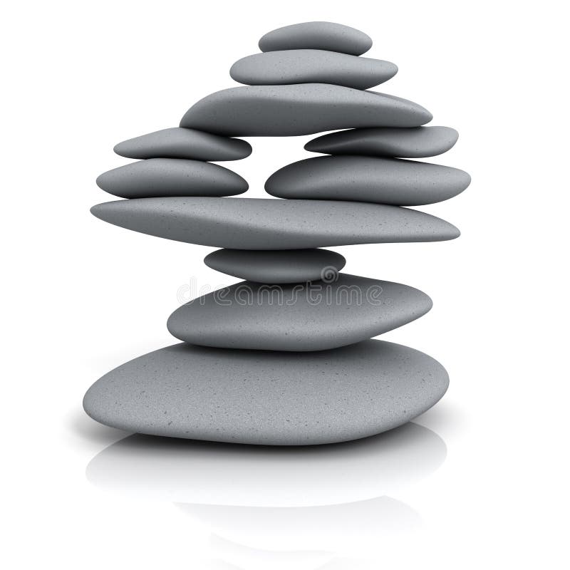 Stacked stones stock illustration. Illustration of pile - 9807744