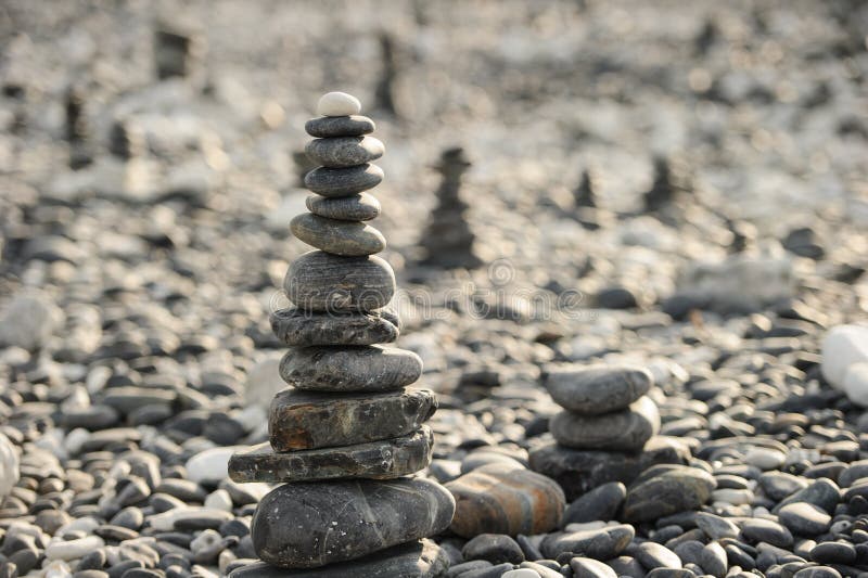 Granite Rock Stone Stack Formation Stock Photo - Image of formation ...