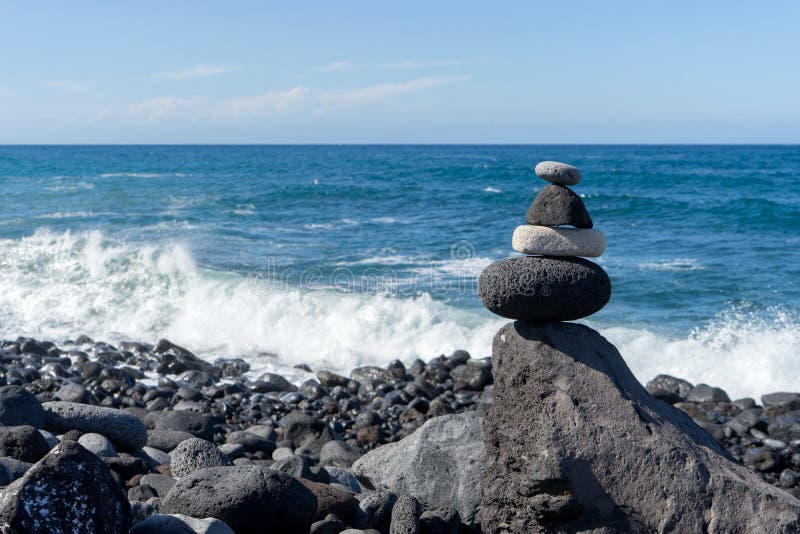 Stacked stones stock photo. Image of volcanic, lava, stones - 90355210