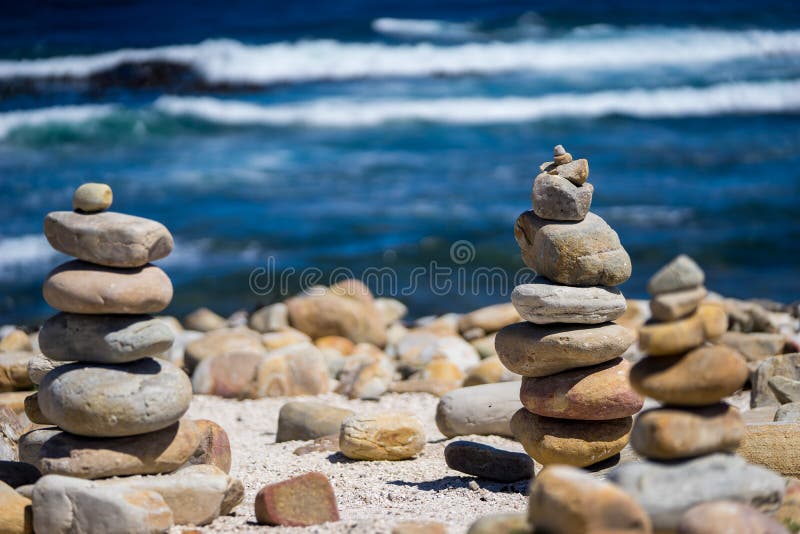 Stacked Stones stock image. Image of good, point, jungle - 120031579
