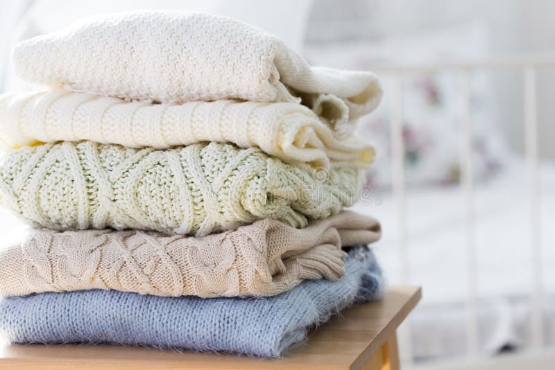 Stacked sweaters stock image. Image of clothing, pattern - 66933547
