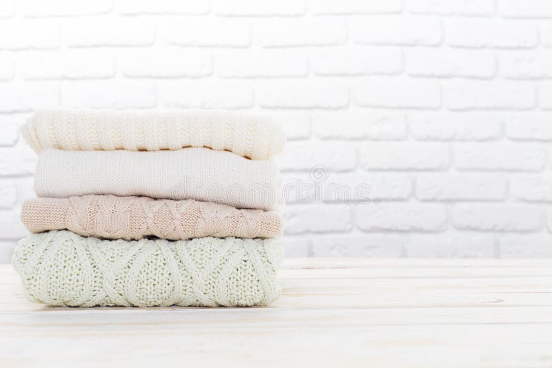Stacked sweaters stock image. Image of life, clothes - 66933915