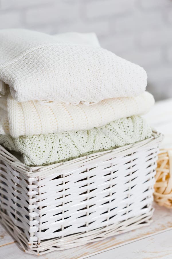 Stacked sweaters stock photo. Image of pile, life, domestic - 66933900