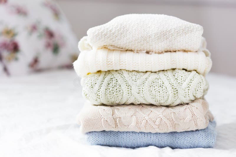 Stacked sweaters stock image. Image of clothing, pattern - 66933547