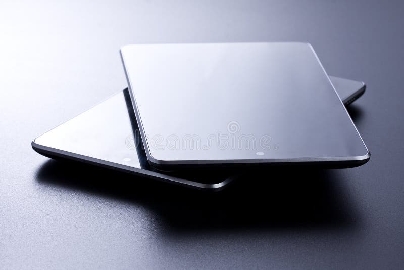 Stacked Tablets stock photo. Image of gadget, device - 32310056