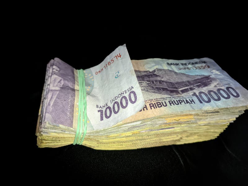 Ten Thousand Rupiahs of Hard Money Stock Photo - Image of poster, cash ...