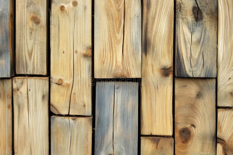 Stacked Timber Planks in Warm Lighting and Soft Focus. AI Generated ...
