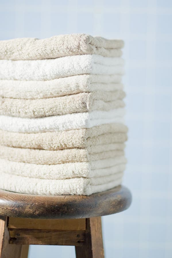 Stacked towels stock photo. Image of downy, stack, products - 23257232