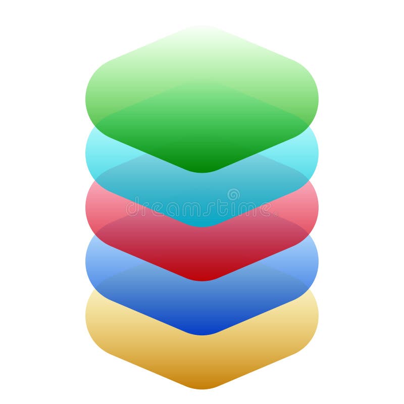 Stacked Tower Abstract Server, HDD, Hosting or Building Construction ...